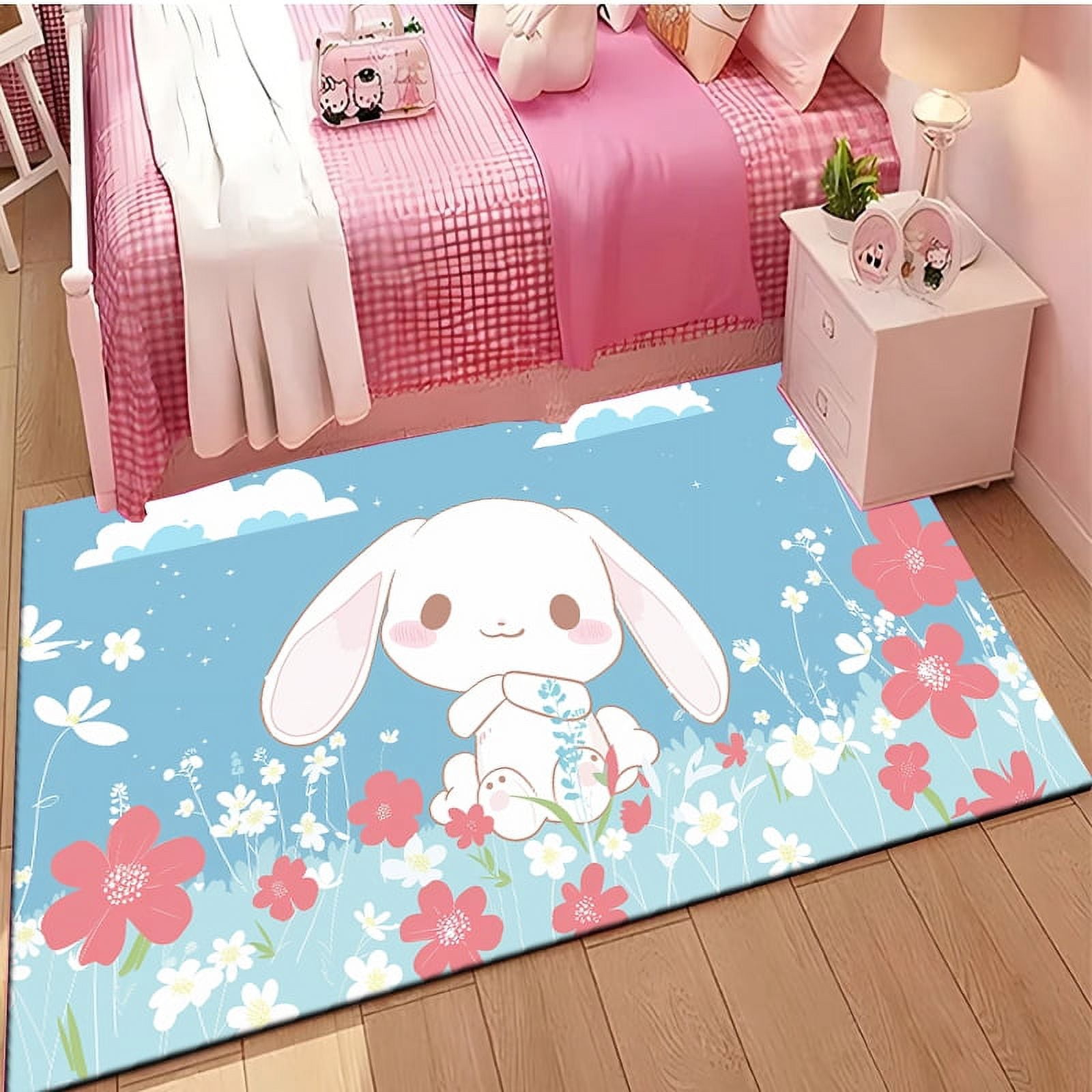 Sanrio Cinnamoroll Kawaii Printing Rug Carpet For Living Room Bedroom ...