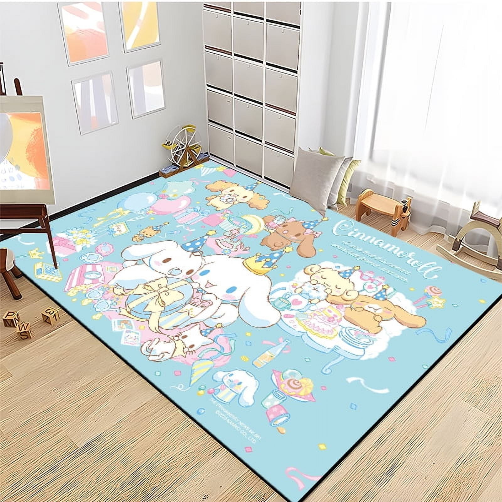 Sanrio Cinnamoroll Kawaii Rug Carpet For Living Room Bedroom Gifts ...