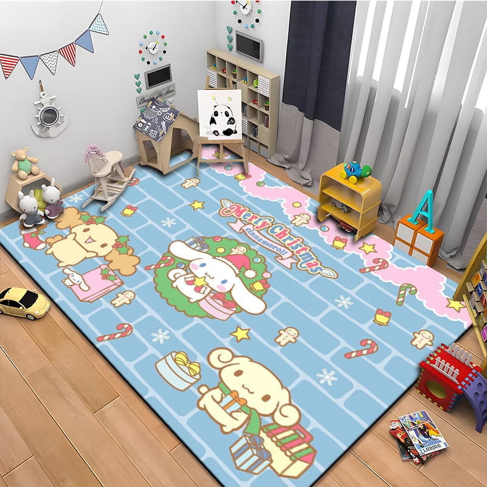 Sanrio Cinnamoroll Kawaii Rug Carpet For Living Room Bedroom Gifts ...