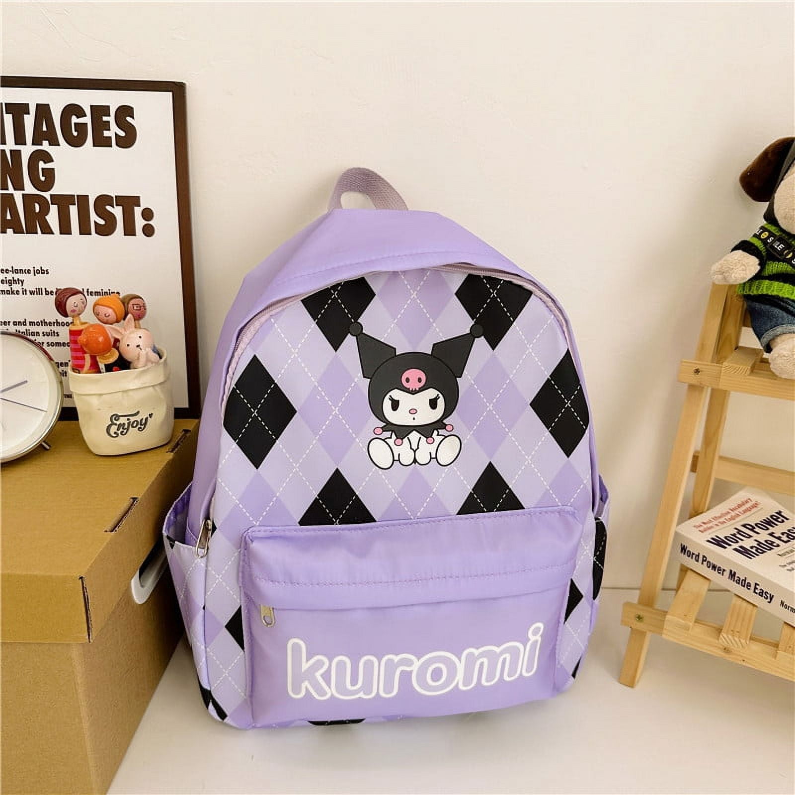 Sanrio Cinnamoroll Kuromi My Melody Pom Pom Purin Anime Backpack Cute ...