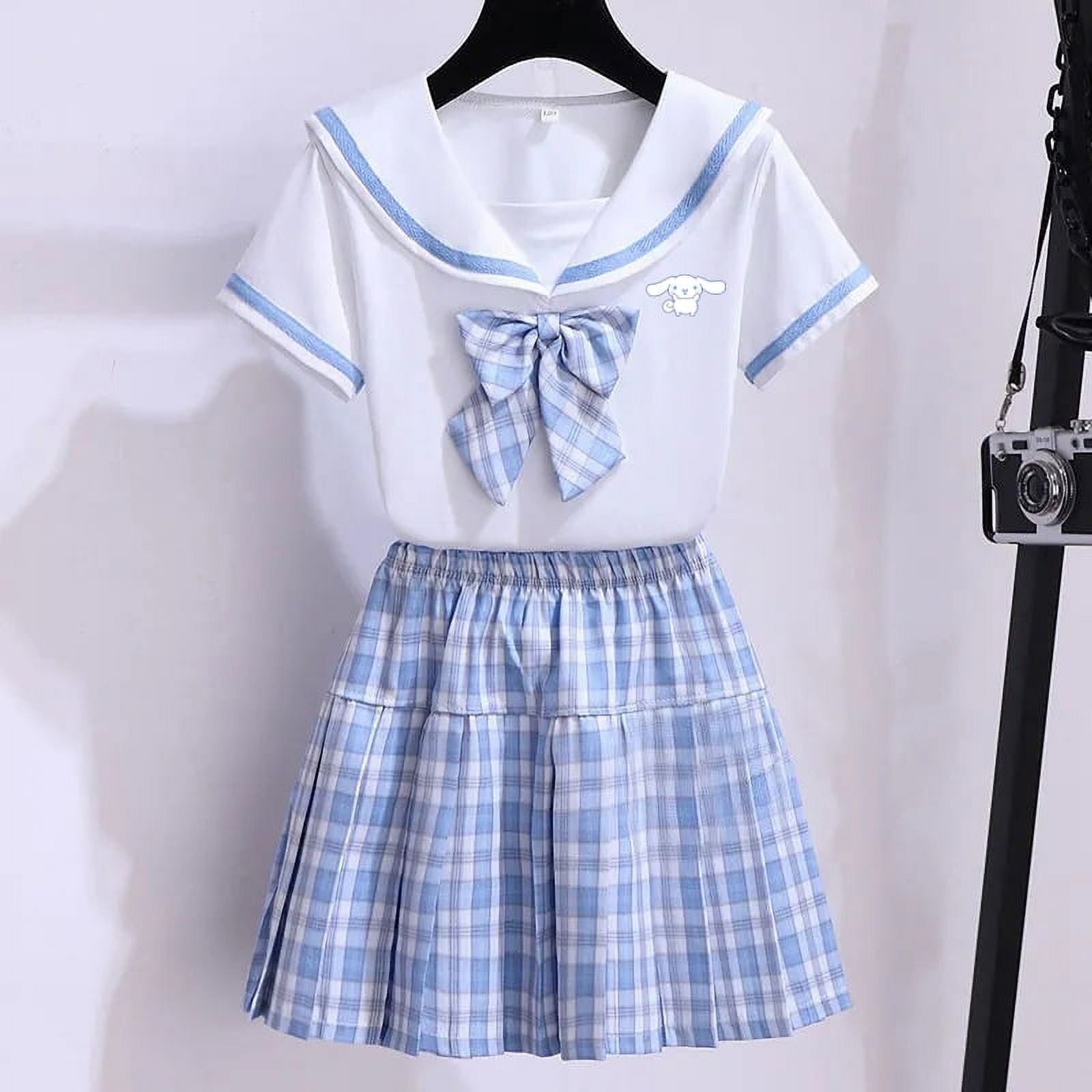 Sanrio Cinnamoroll My Melody Cartoon Kids Jk Uniform Set Summer Girl ...