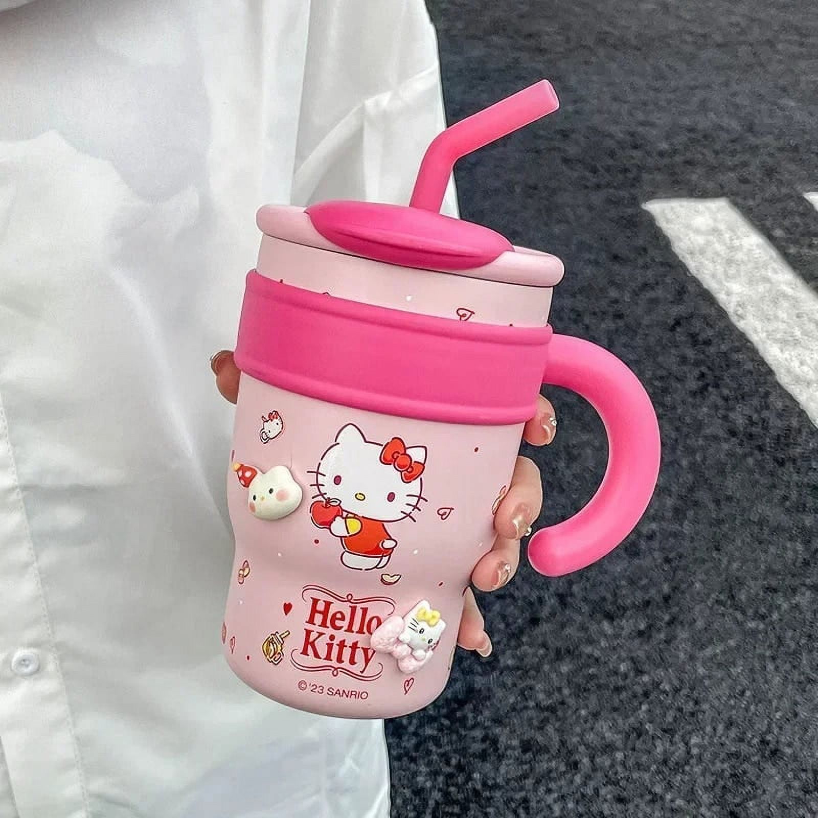 Sanrio Cinnamoroll My Melody Hello Kitty Straw Cup Large Capacity Good ...