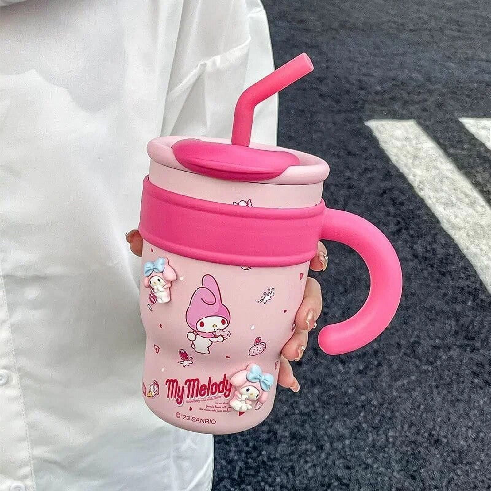 Sanrio Cinnamoroll My Melody Hello Kitty Straw Cup Large Capacity Good ...