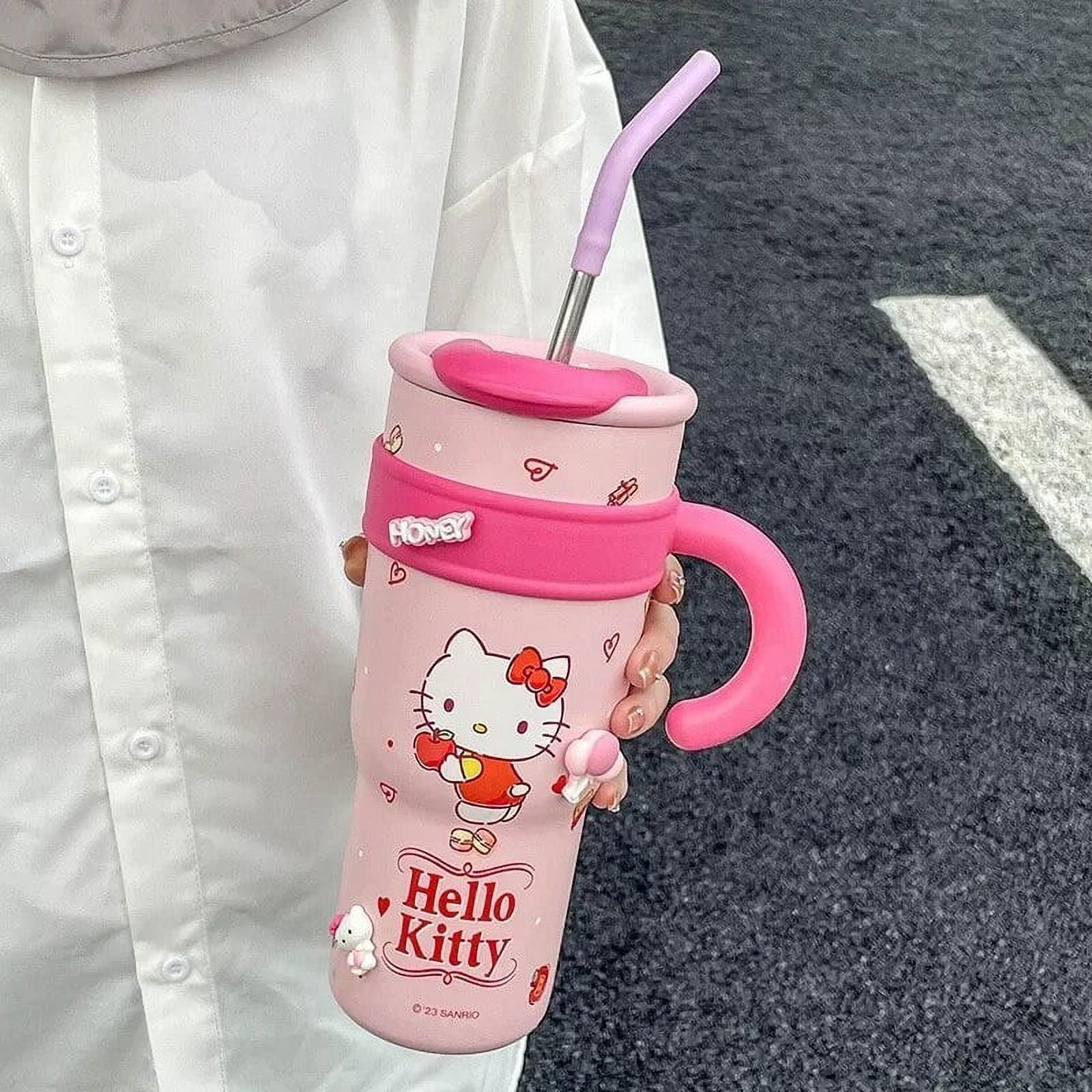 Sanrio Cinnamoroll My Melody Hello Kitty Straw Cup Large Capacity Good ...