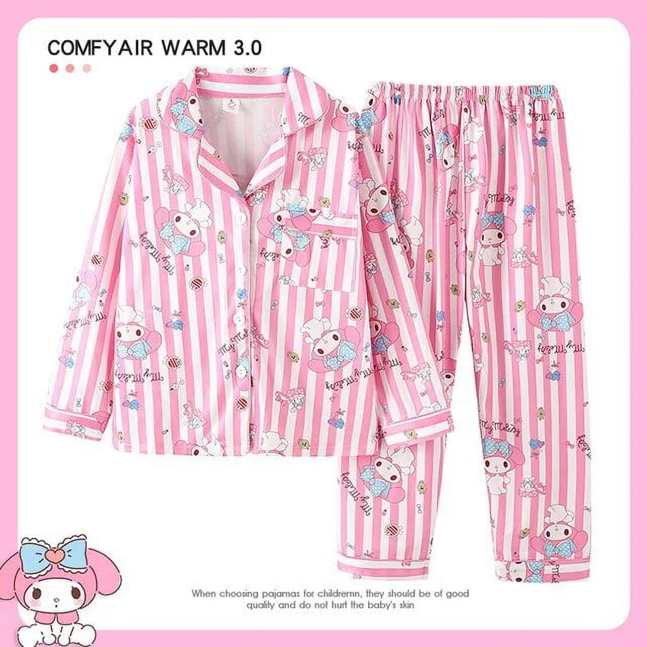 Sanrio Cinnamoroll Pajamas Kids Kuromi My Melody Hello Kitty Home ...