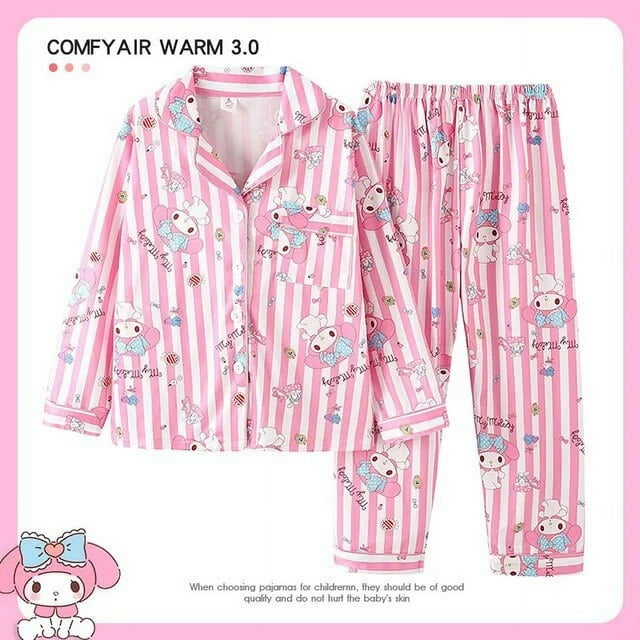Sanrio Cinnamoroll Pajamas Kids Kuromi My Melody Hello Kitty Home ...