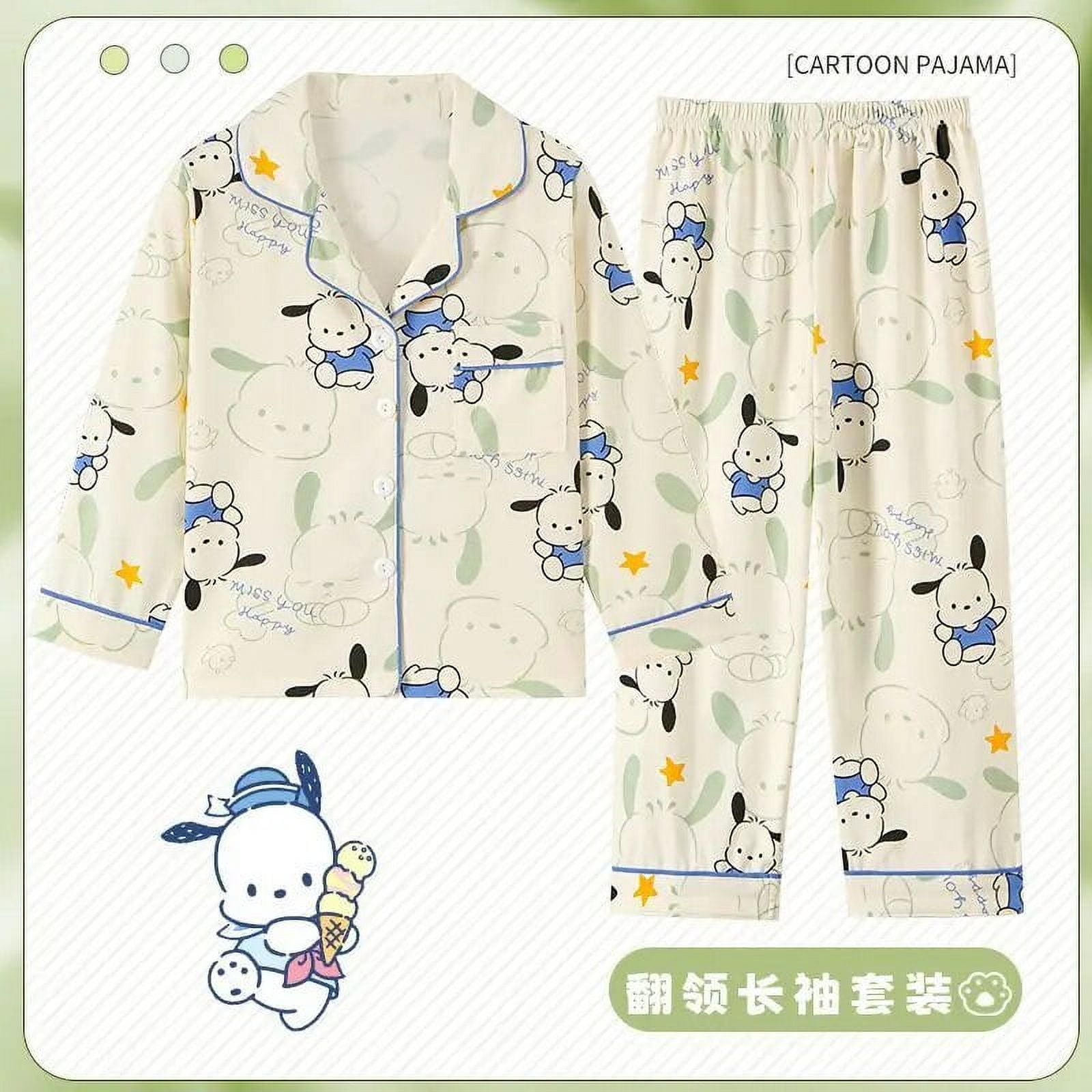Sanrio Cinnamoroll Pajamas Set Kuromi Hello Kitty Melody Children ...