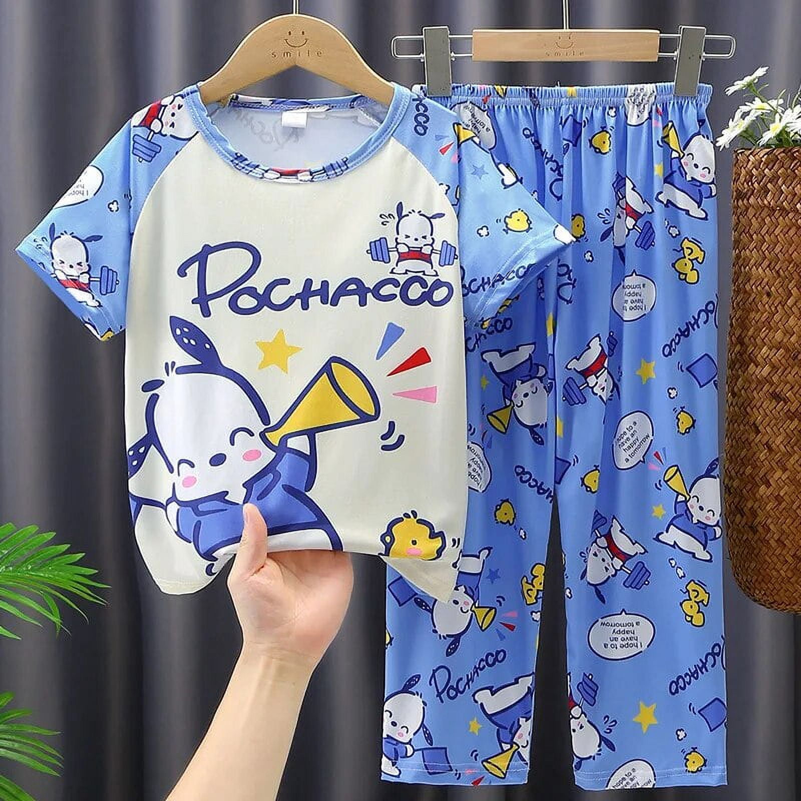 Sanrio Cinnamoroll Pajamas Suit Hello Kitty Sleepwear Kuromi Melody ...