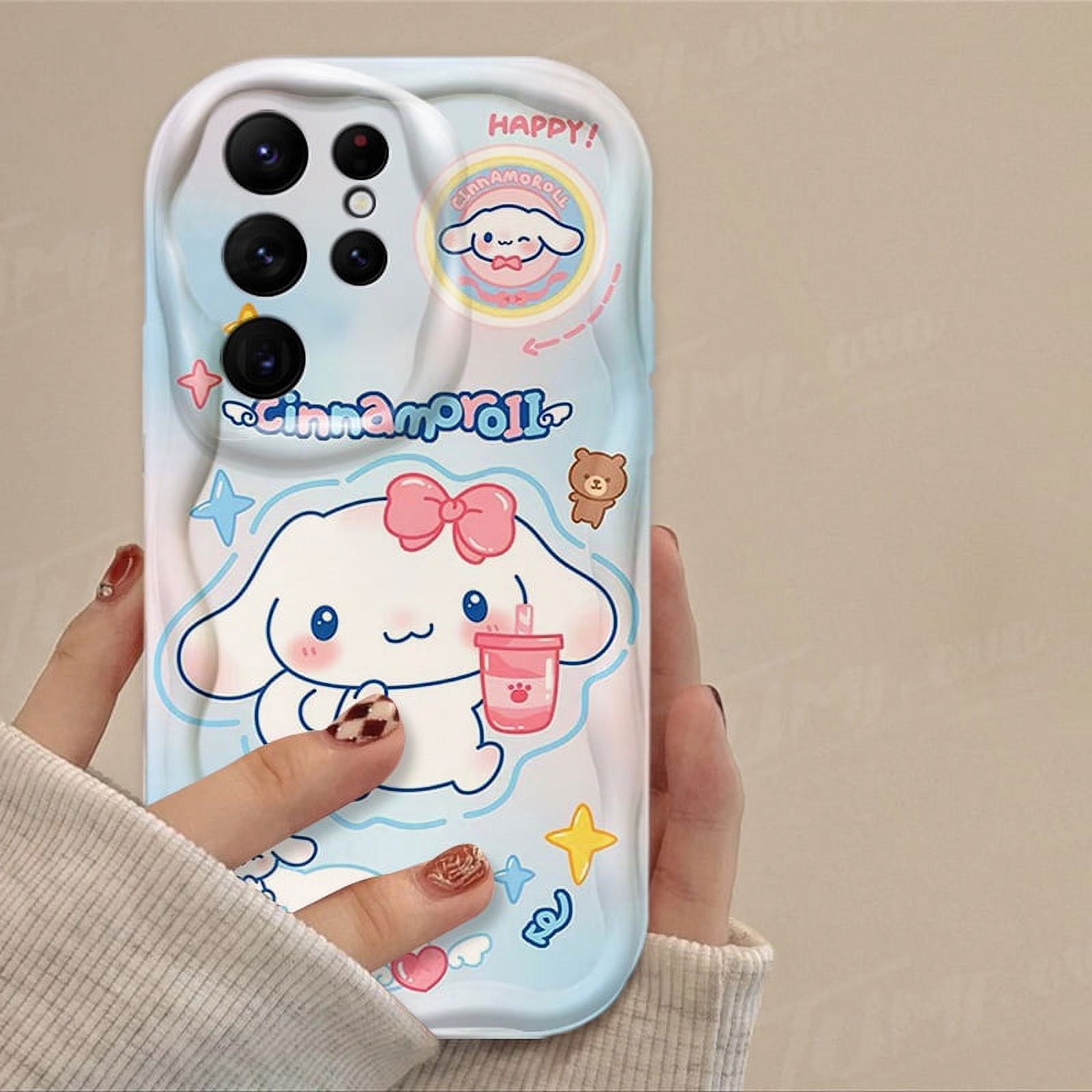 Sanrio Cinnamoroll Pom Purin 3D Wave Case For Samsung Galaxy S24 Ultra ...