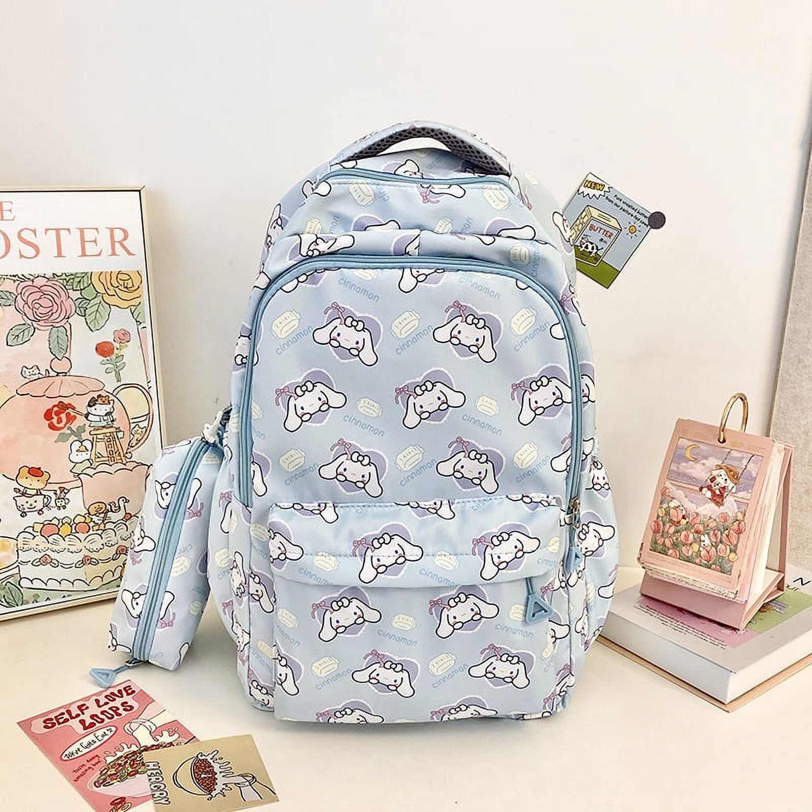 Sanrio Cinnamoroll Printing Backpack, Kuromi Hello Kitty Anime Preppy ...