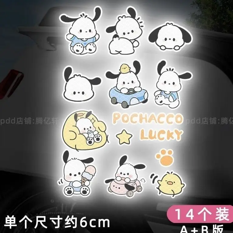 Sanrio Cinnamoroll Reflective Car Door Sticker Motorcycle Decoration ...