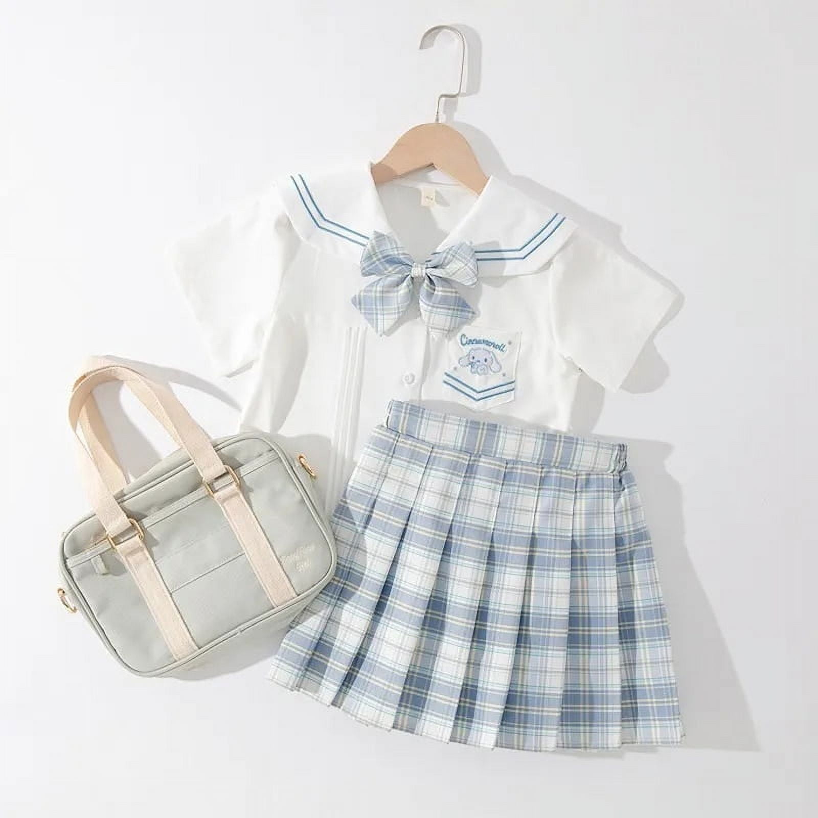 Sanrio Cinnamoroll School Uniform Set Anime Kawaii Summer Cute Maid ...