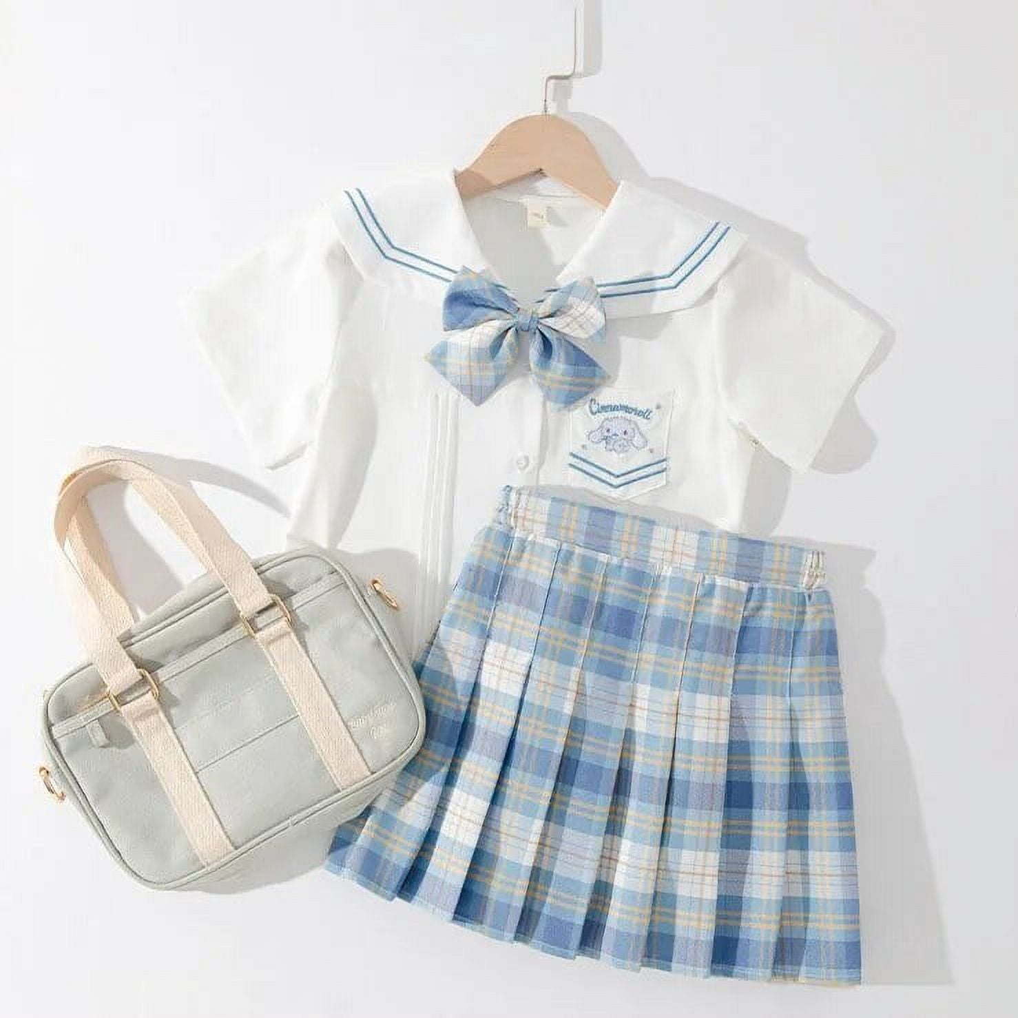 Sanrio Cinnamoroll School Uniform Set Anime Kawaii Summer Cute Maid ...