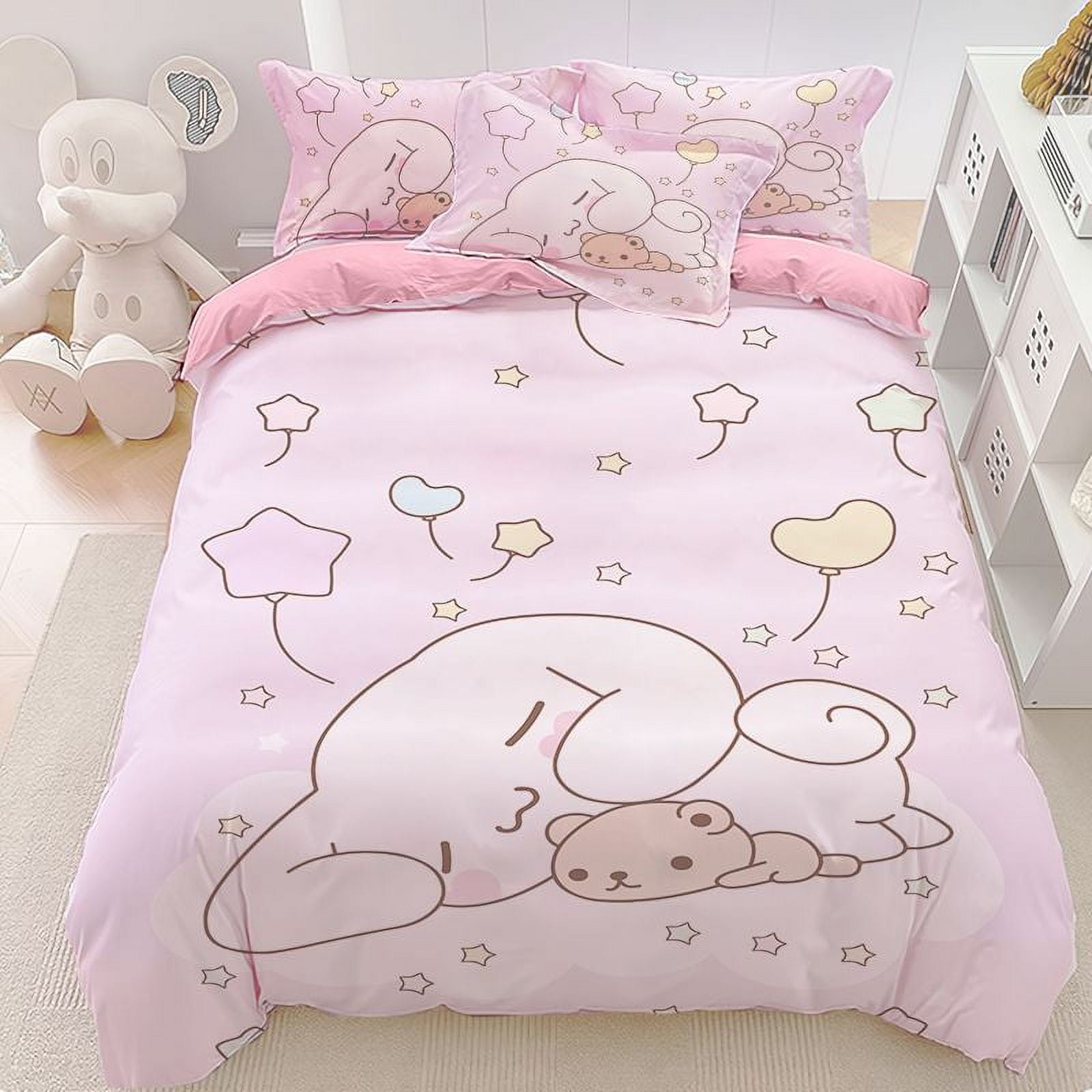 Sanrio Cinnamoroll Summer Cartoon Four-piece Set Cute Kuromi Melody Bed ...