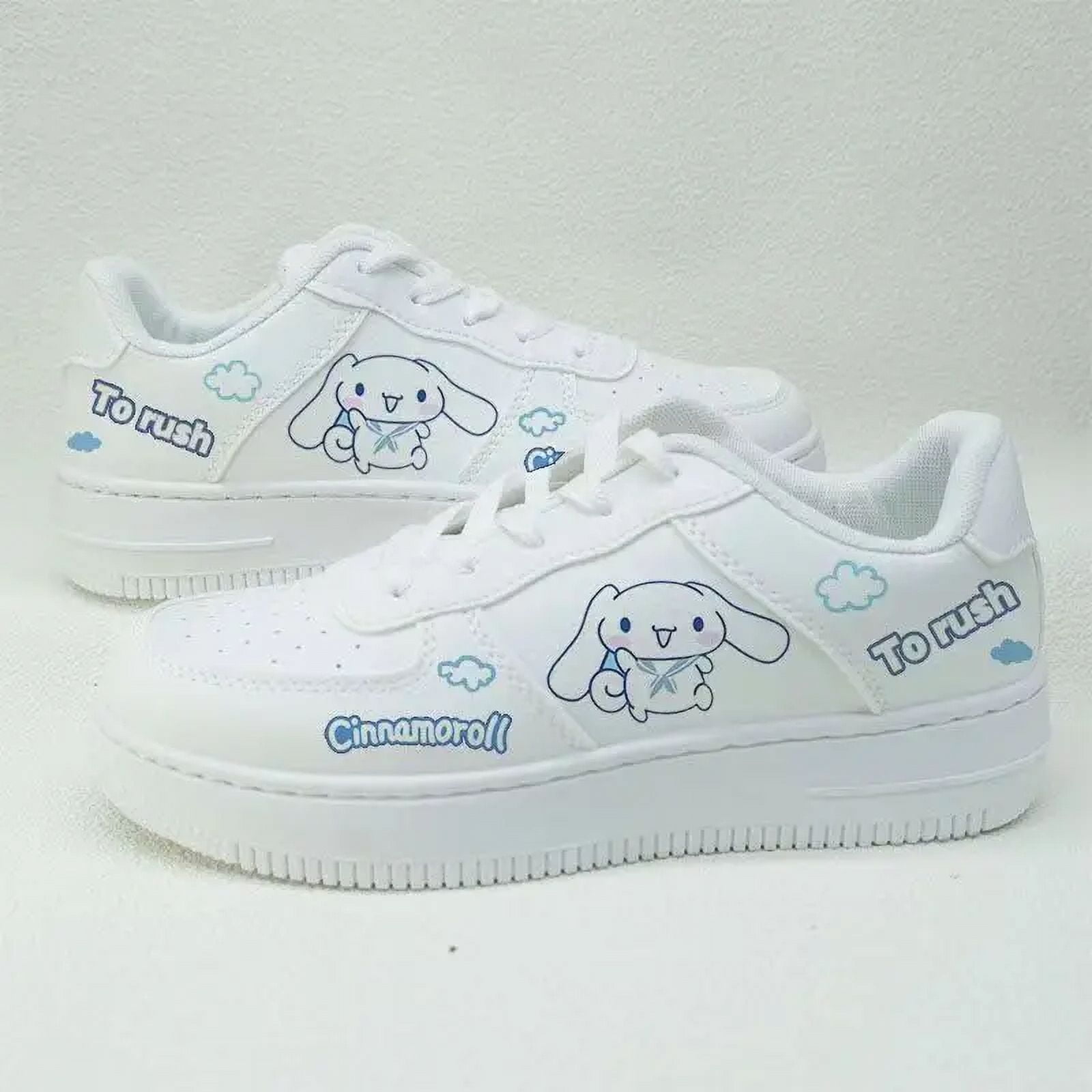 Sanrio Cinnamoroll Summer New White Shoes Co-branded Modified Niche ...