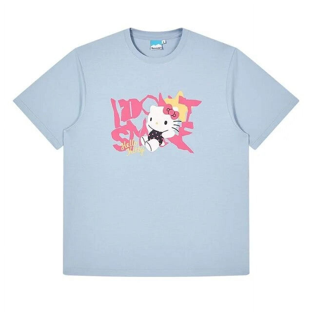 Sanrio Clothes Hello Kitty T-shirts Women Fashion Tops Summer Short ...