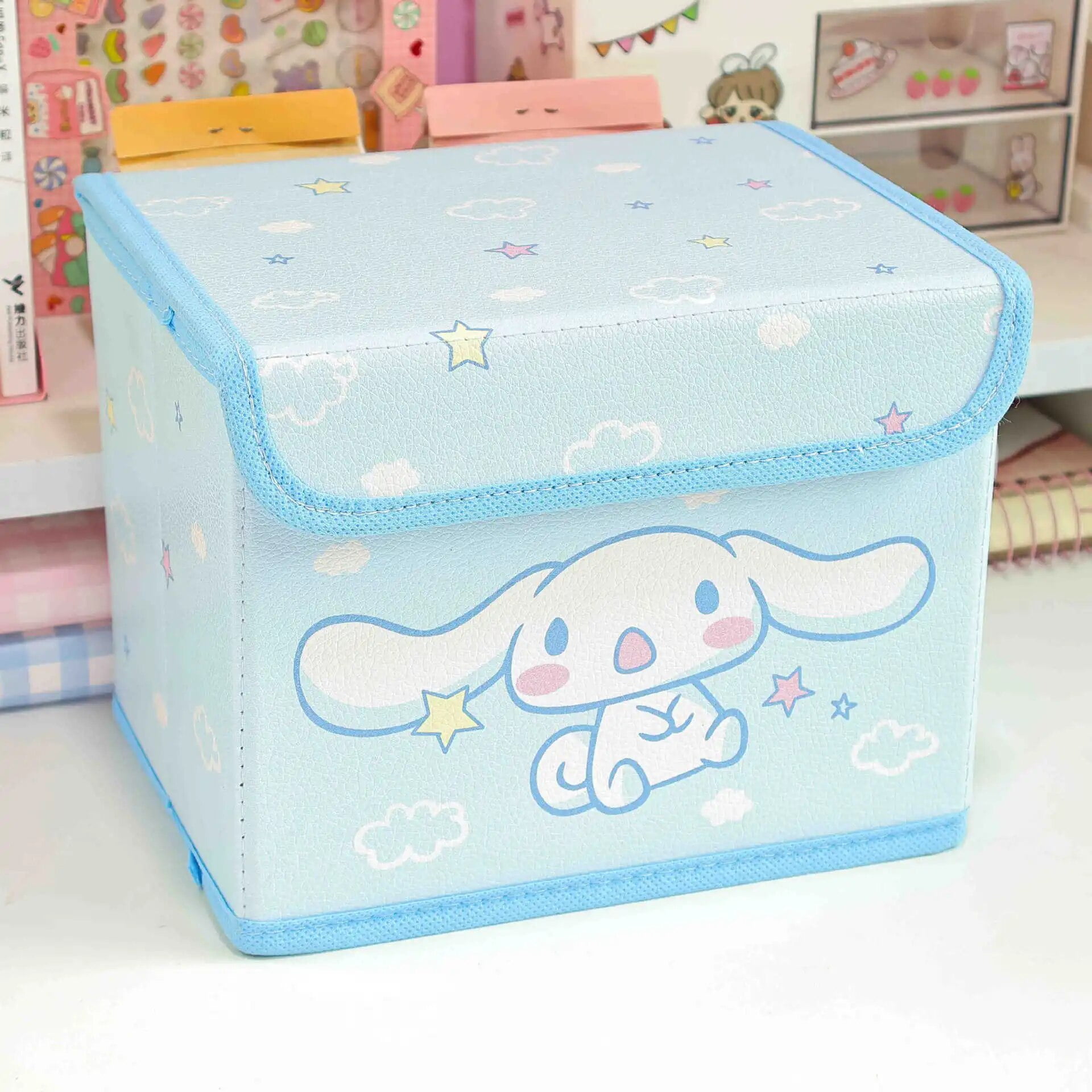 Sanrio Collapsible Storage Bin with Lid Hello Kitty Decorative ...
