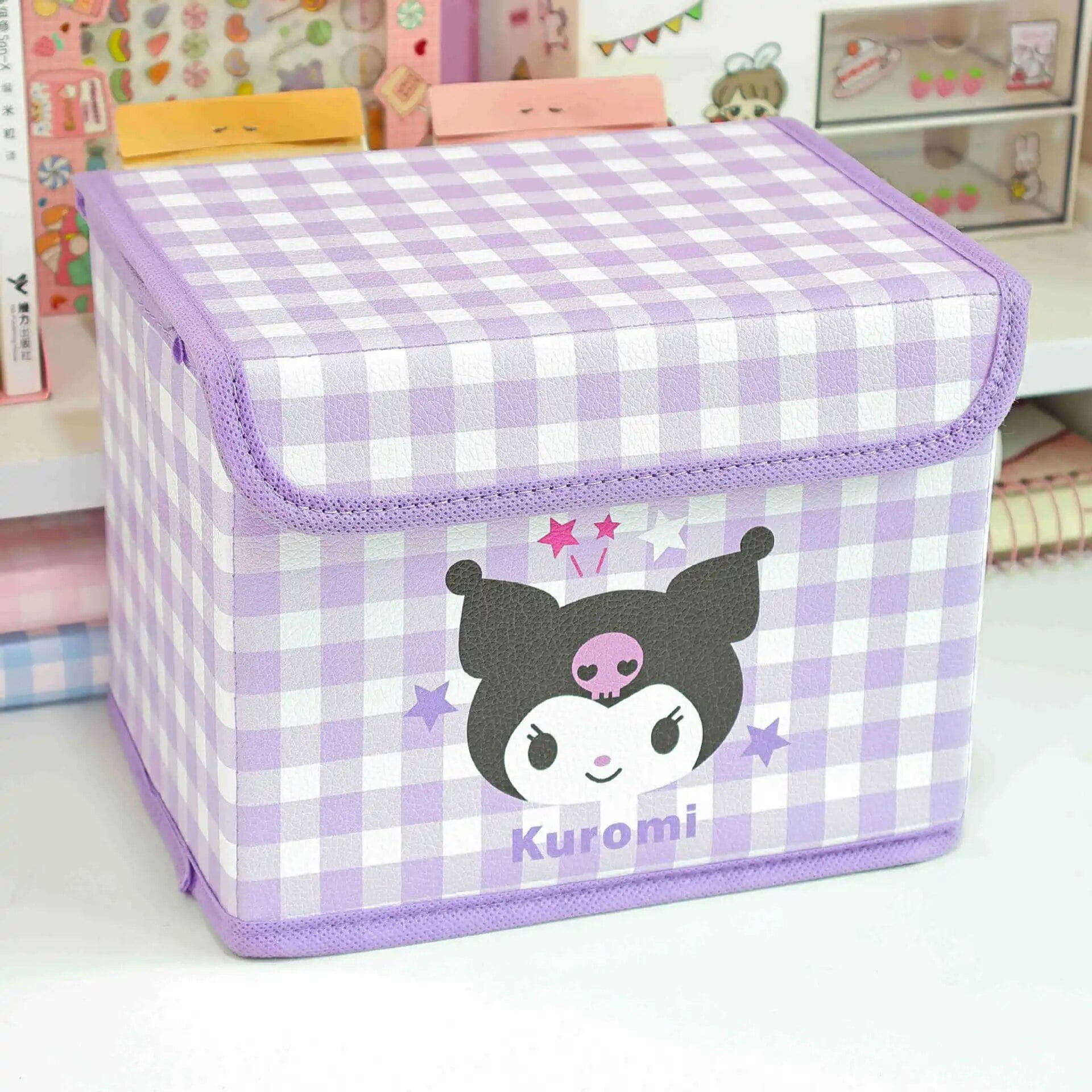 Sanrio Collapsible Storage Bin with Lid Hello Kitty Decorative ...