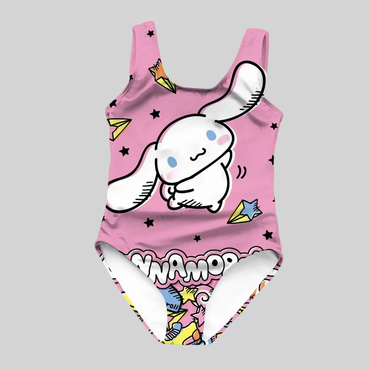 Sanrio Collection 3D Printed Girls One Piece Swimsuit Octagon Pudding ...