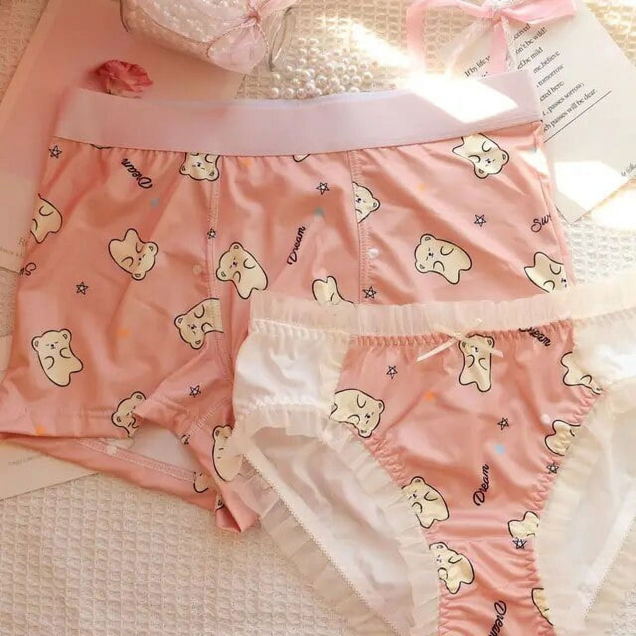 Sanrio Couple Underwear Set Kuromi Cinnamoroll Kawaii Sexy Women‘s
