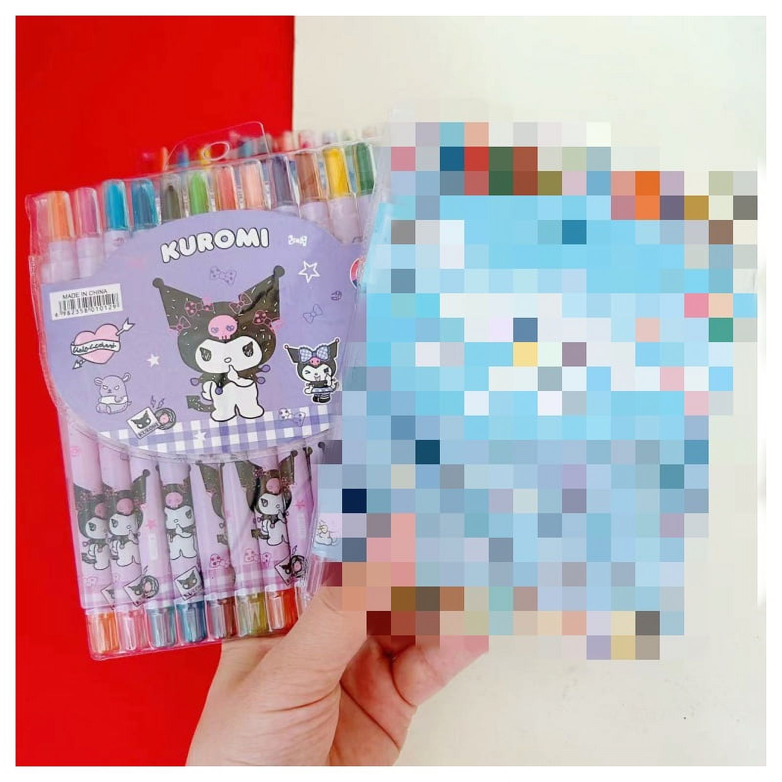 Sanrio Crayon 12 Color Cute Kuromi Children‘s Gift Painting Pen ...