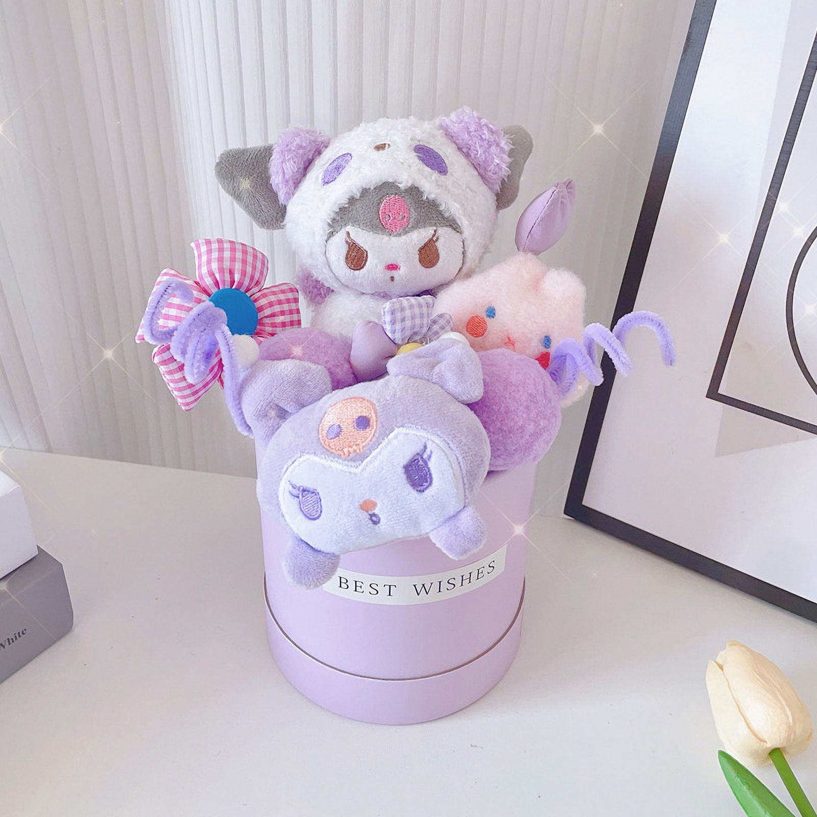 Sanrio Creative Kuromi Cinnamoroll My Melody Hug Bucket Decoration Doll ...