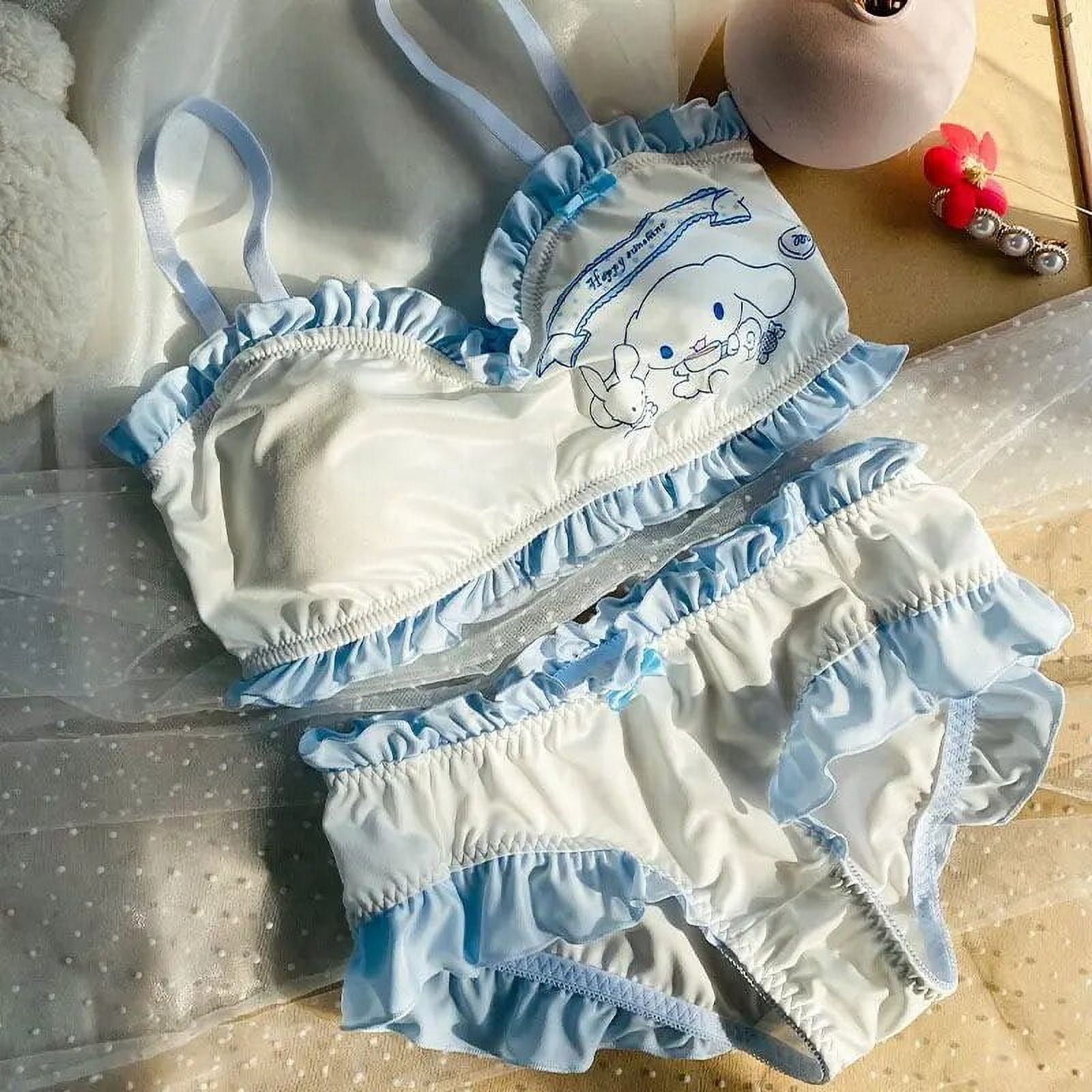 Sanrio Cute Cartoon Kuromi My Melody Cinnamoroll Printed Bikini Girl ...