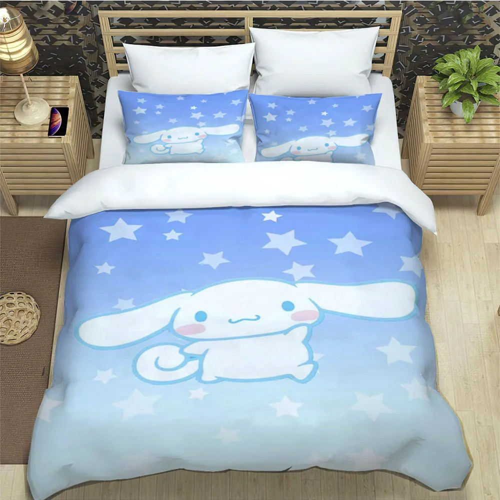 Sanrio Cute Cinnamoroll Bedding Sets exquisite bed supplies set duvet ...