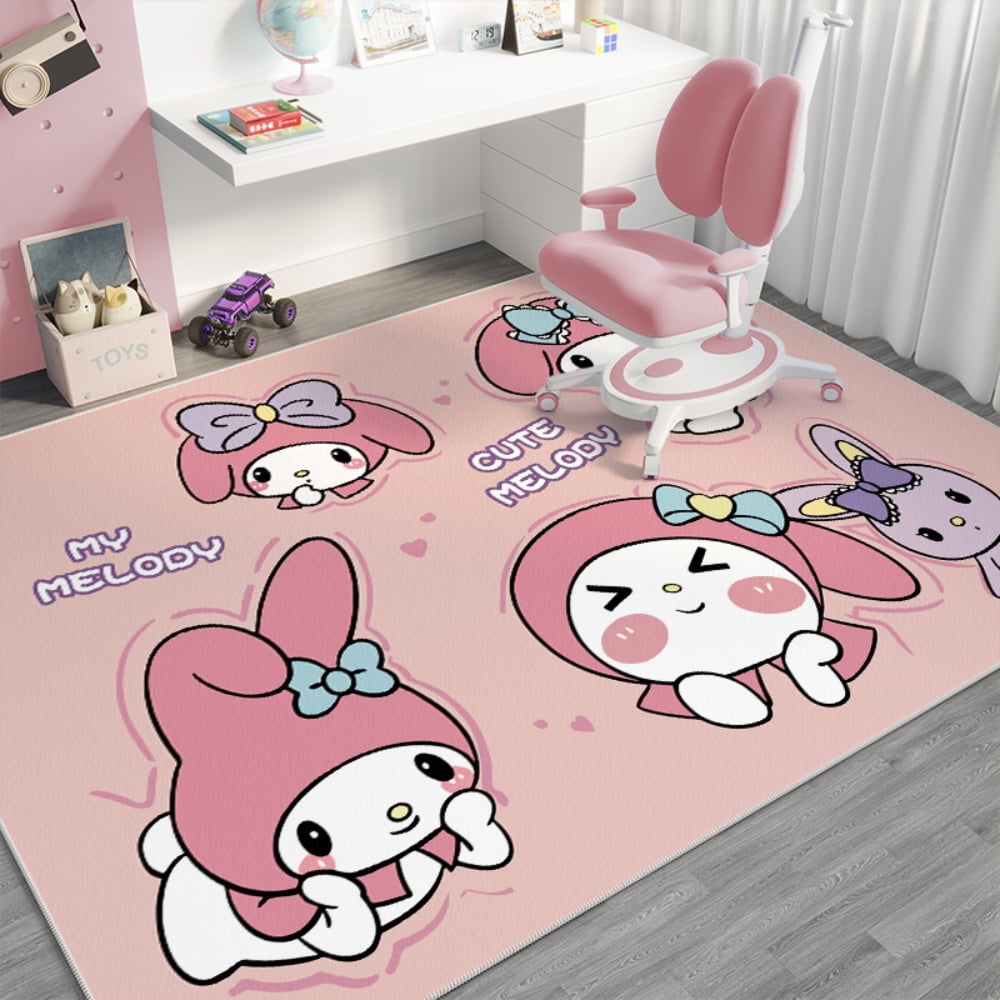 Sanrio Cute Cinnamoroll Kuromi Carpet for Living Room Decor Bedroom ...