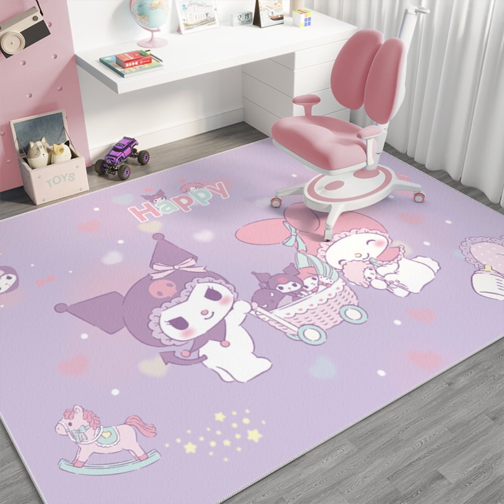 Sanrio Cute Cinnamoroll Kuromi Carpet for Living Room Decor Bedroom ...