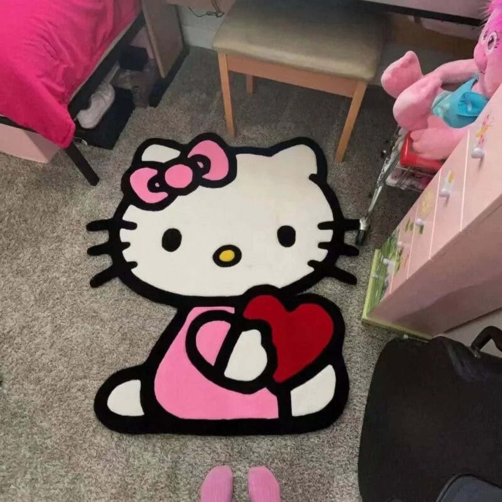 Sanrio Cute Hello Kitty Floor Mat Bedroom Bedside Rugs Decorative ...