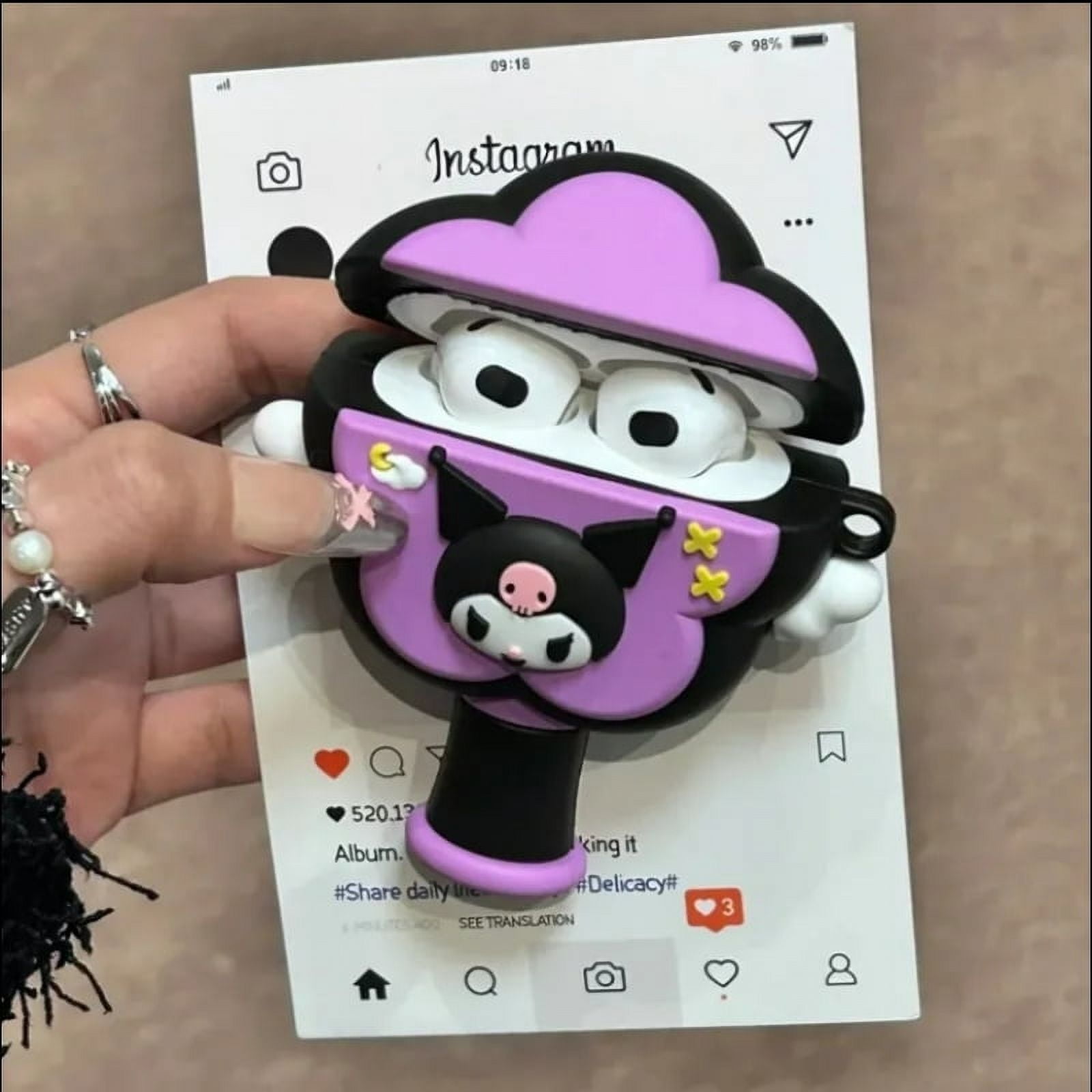 Sanrio Cute Hello Kitty Headset Case Apple Phone Fourth Generation ...
