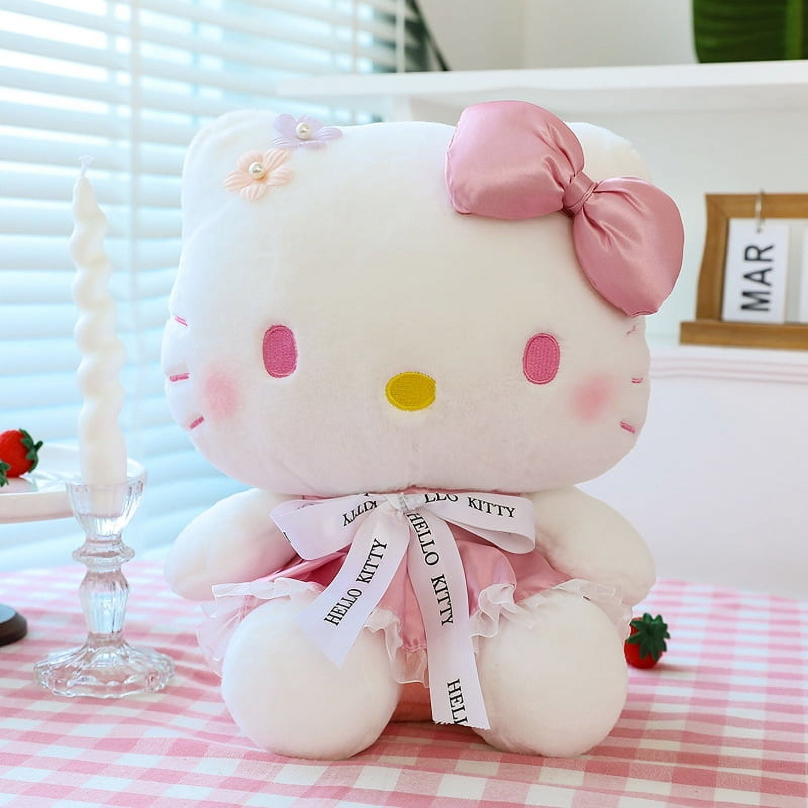 Sanrio Cute Hello Kitty Plush Toy Cartoon Animal Stuffed Doll 65cm KT Cat Doll Girl Sleeping ...