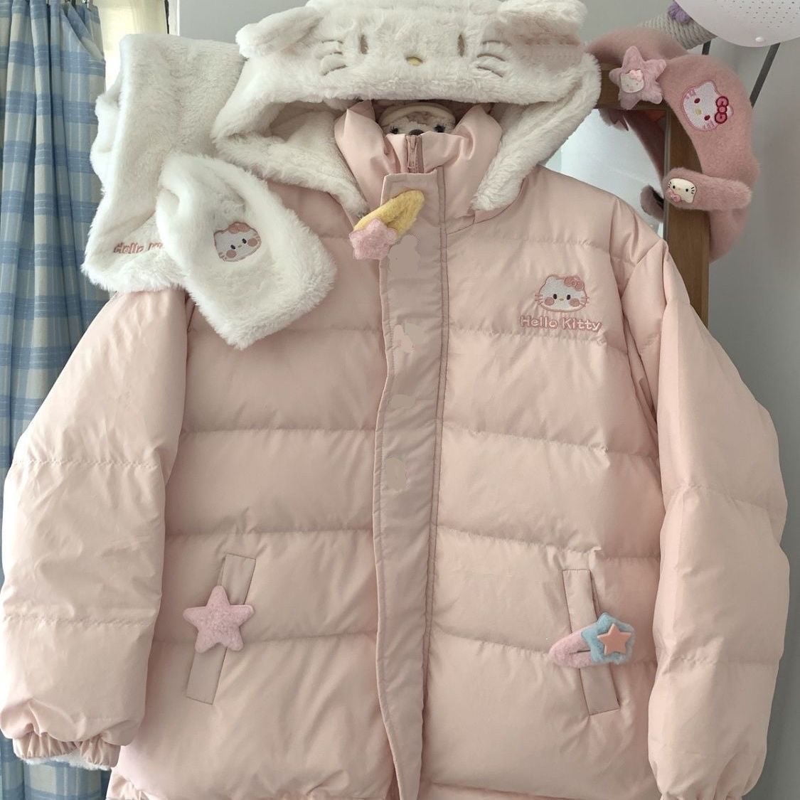 Sanrio Cute Hello Kitty Pochacco Plus Velvet Thicken Reversible Cotton ...