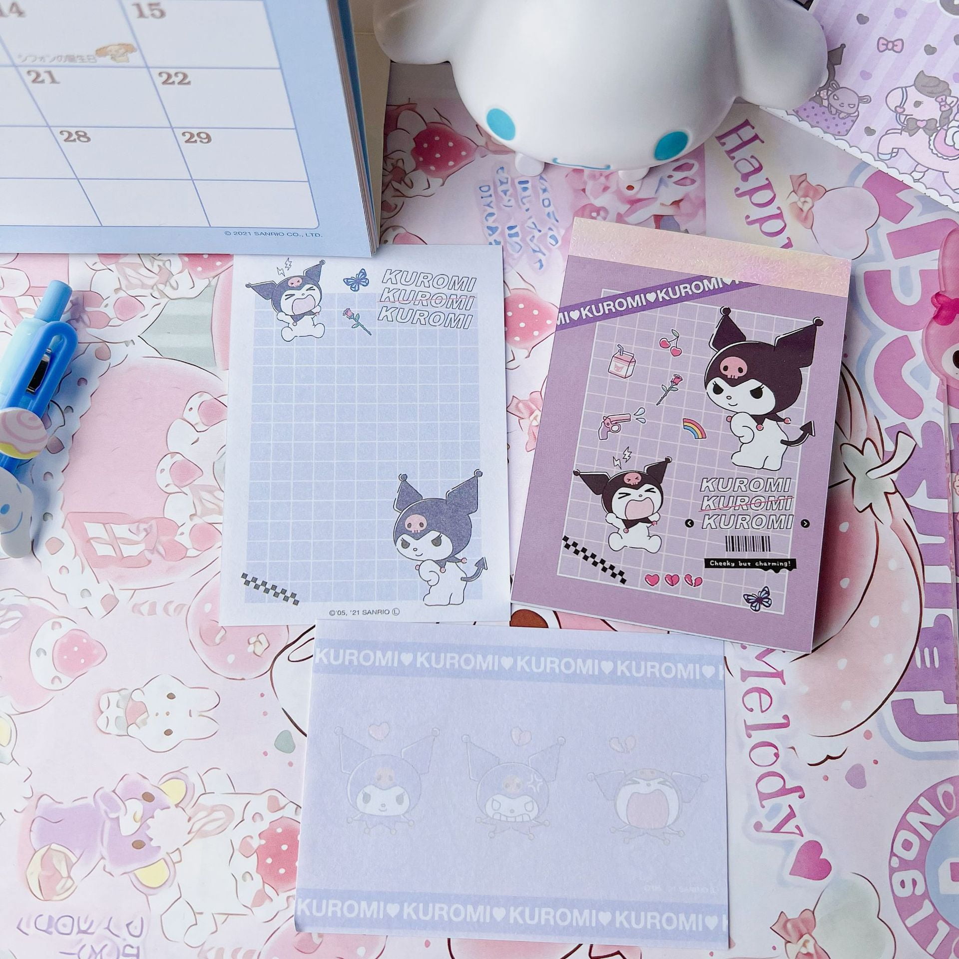 Sanrio Cute Kurome Note Paper Cinnamon Dog Melody Message Notepad ...