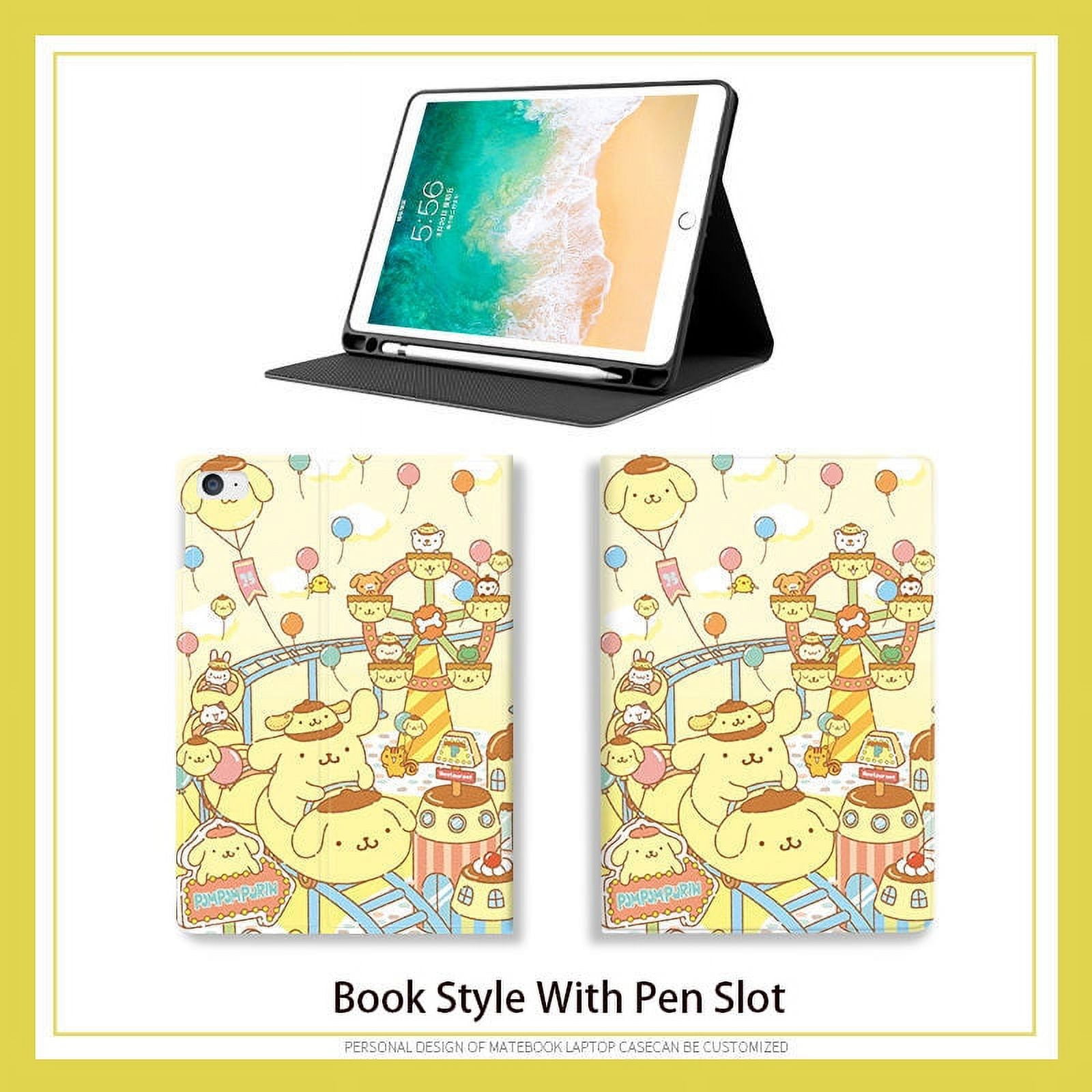 Sanrio Cute Pom Pom Purin Case For iPad 6th 7th 8th 9th Cover for iPad ...