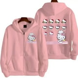 Sanrio Cute Printed Hoodies Women Cartoon Hello Kitty Y2k Loose ...