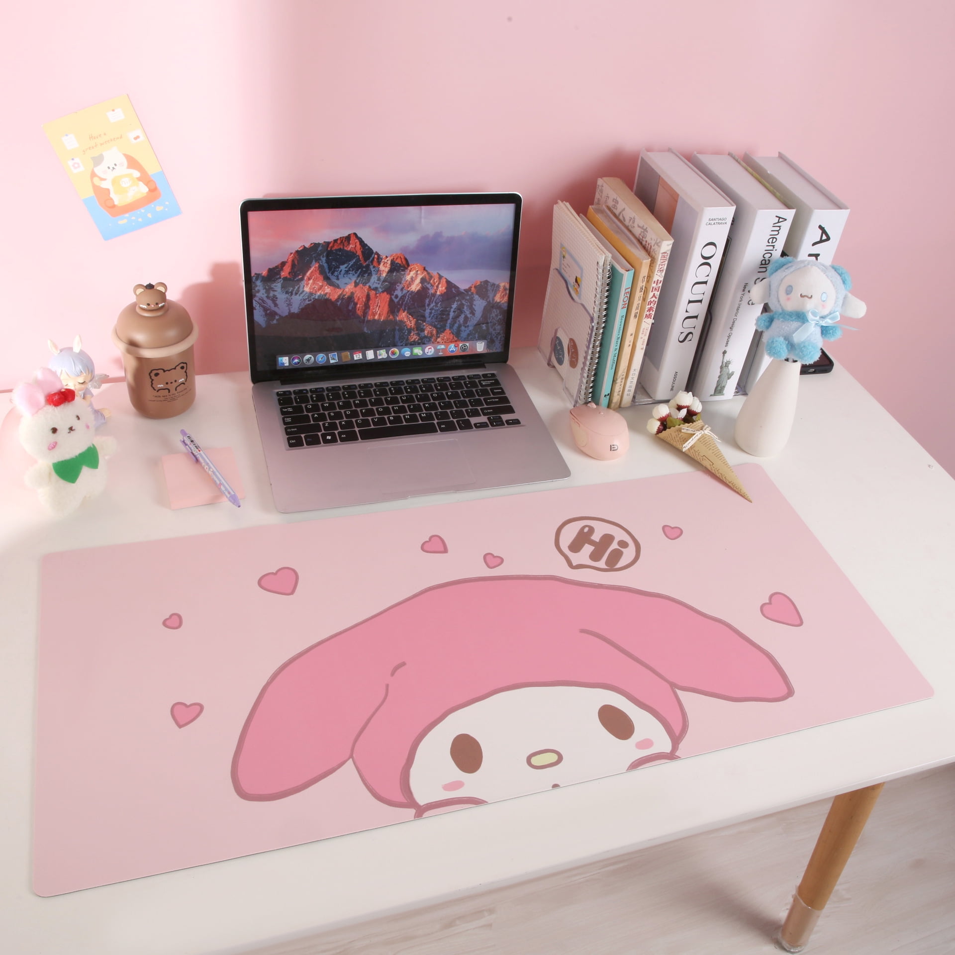 Sanrio Desk Mat 30*60cm Office Hello Kitty Melody Kuromi Cinnamoroll ...