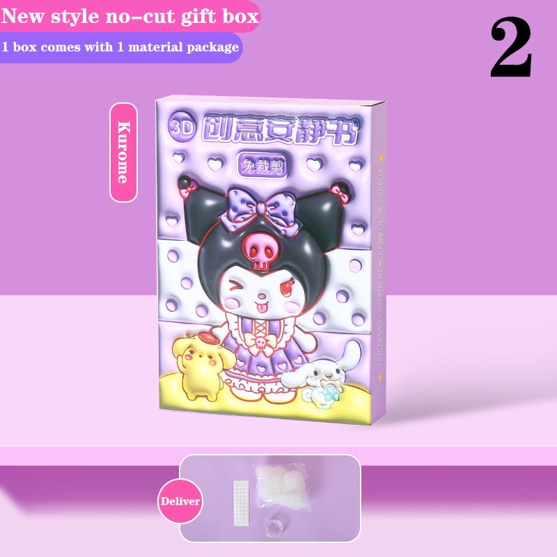 Sanrio Diy 3d Effect Quiet Book My Melody Sticker Games Creative ...