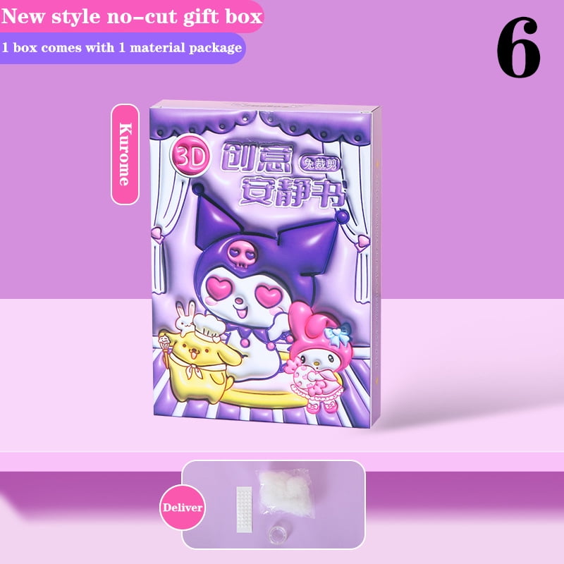Sanrio Diy 3d Effect Quiet Book My Melody Sticker Games Creative ...