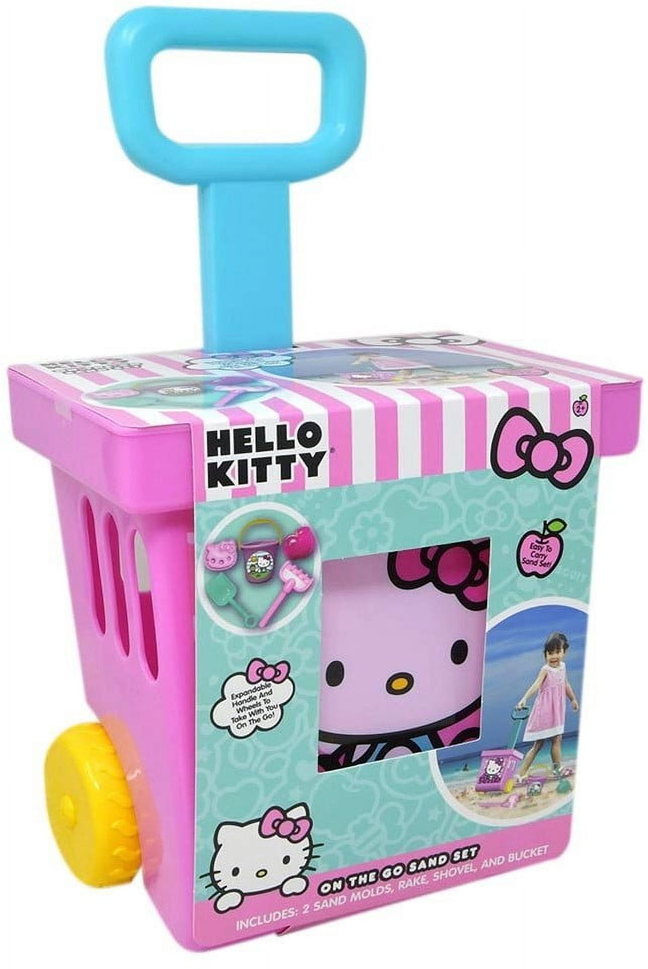 Hello Kitty Sand Cart Playset with Wheels, Includes 2 Molds, Rake ...