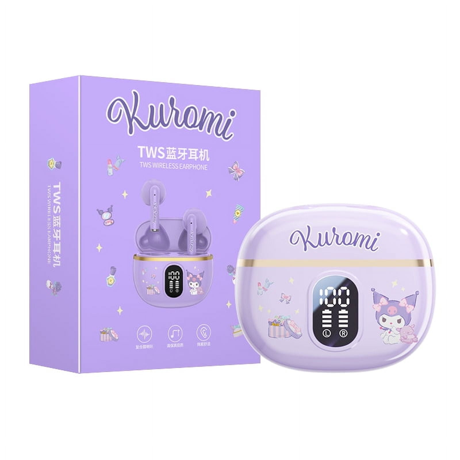 Sanrio Earbuds Kuromi Bluetooth Earphones Cinnamoroll Wireless Headset ...
