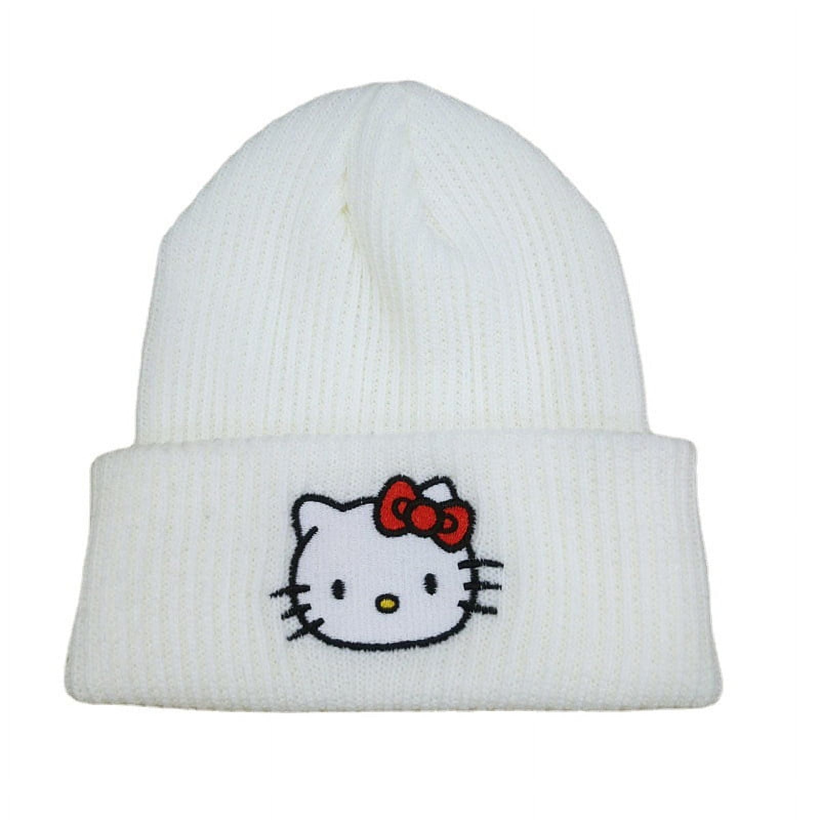 Sanrio Embroidered Knitted Hat Kawaii Hello Kitty Kuromi Melody ...