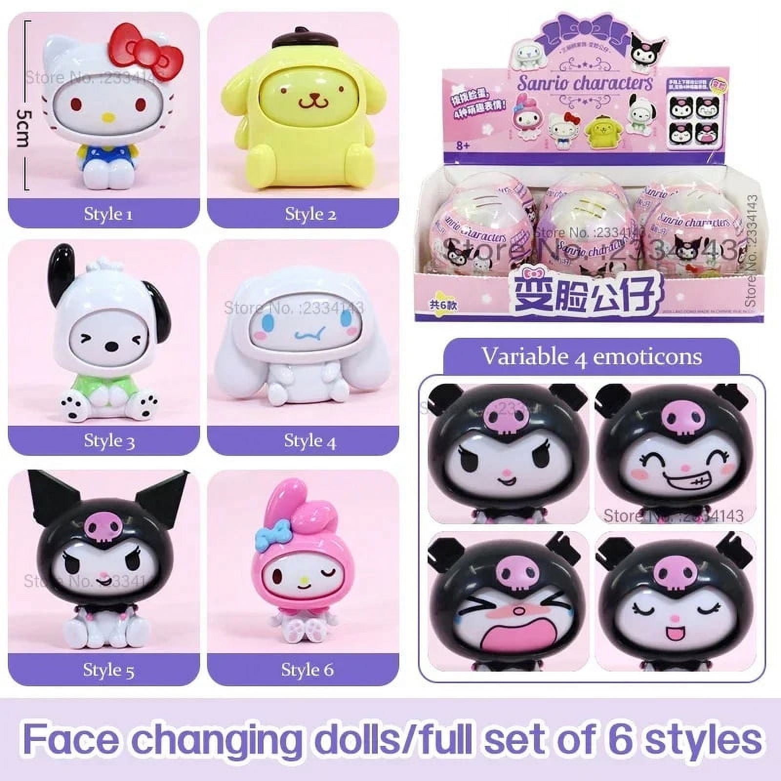 Sanrio Face-Changing Blind Box Figure Cinnamoroll Pochacco My Melody ...