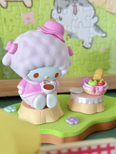 Sanrio Family Camping Series Blind Box Cartoon Cute Kuromi Cinnamoroll ...