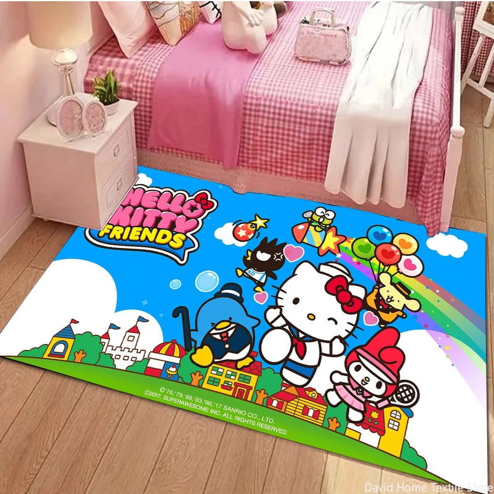Sanrio Family Large Area Rugs Carpet for Home Living Room Bedroom Sofa ...
