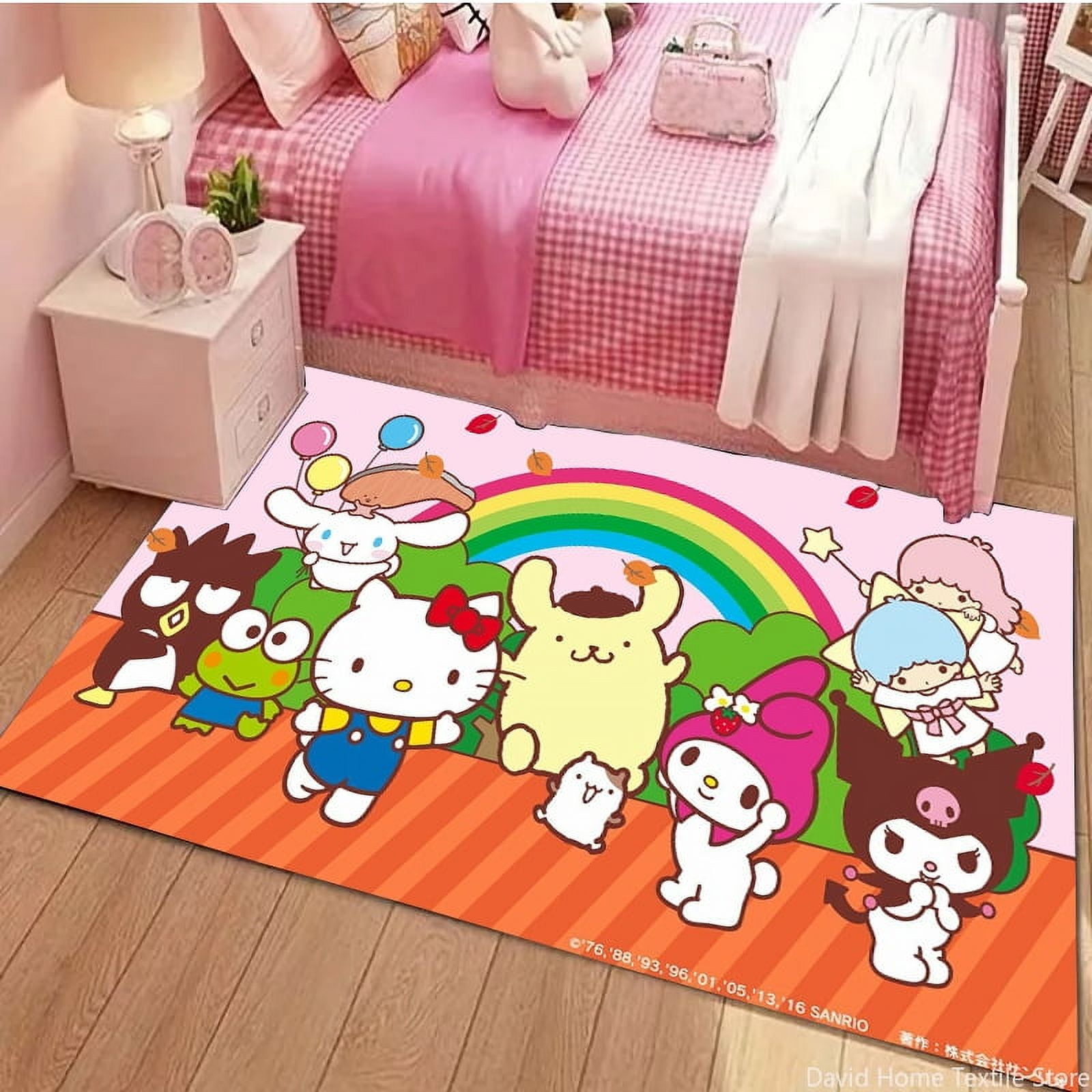 Sanrio Family Large Area Rugs Carpet for Home Living Room Bedroom Sofa ...