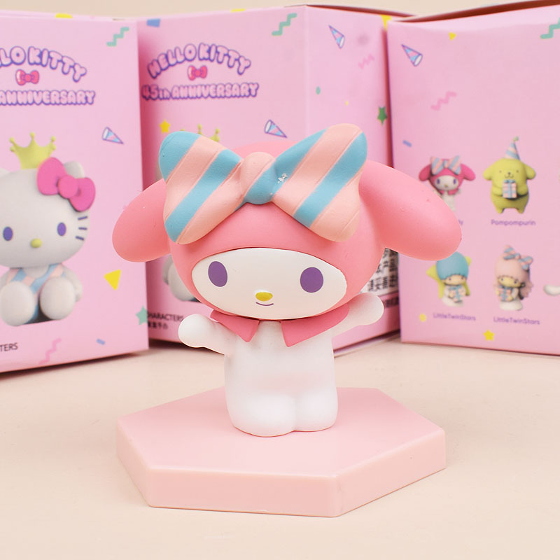 Sanrio Figure Kawaii Doll Anime Figure Kuromi Cinnamoroll Hello Kitty ...