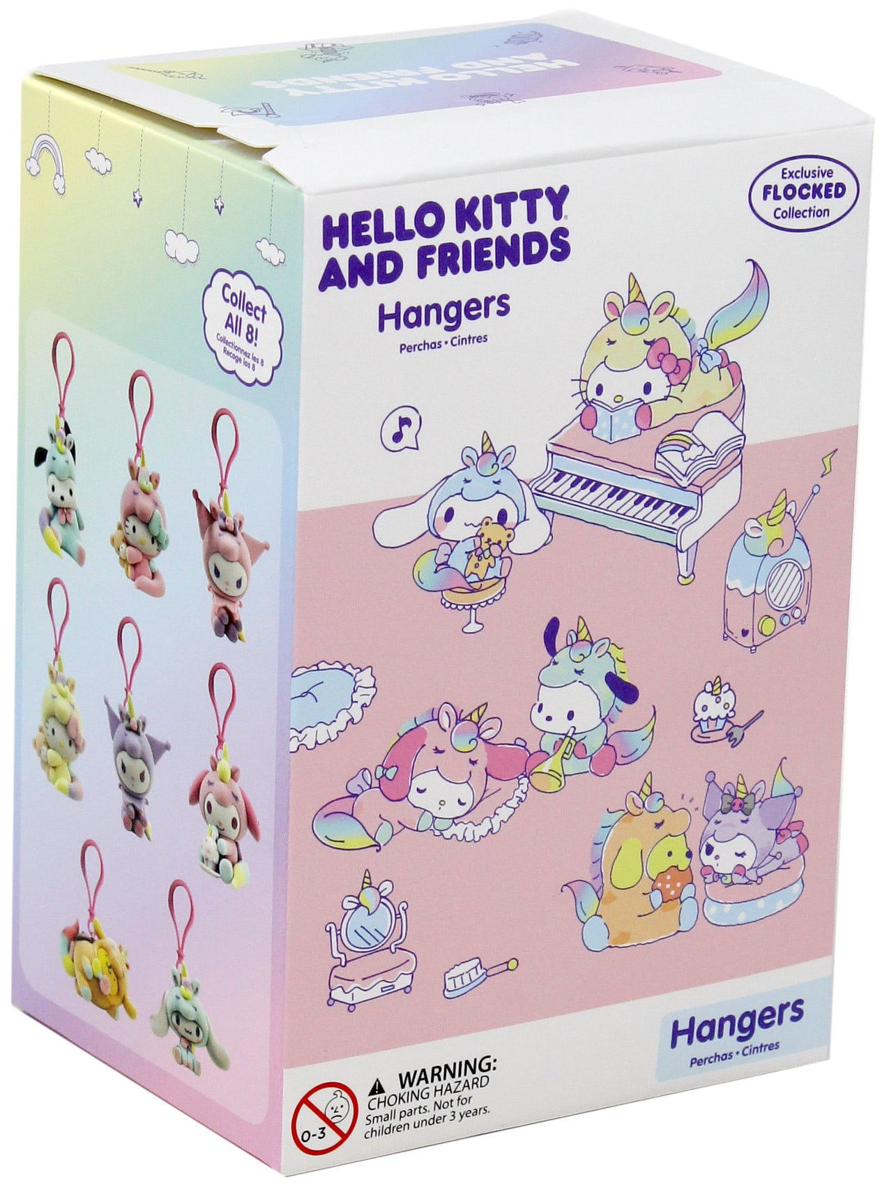 Sanrio Flocked Collection Hangers Mystery Pack (1 RANDOM Figure ...