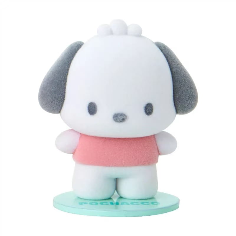 Sanrio Flocking Magnetic Doll Modeling Ornament Kitty Melody Kuromi ...